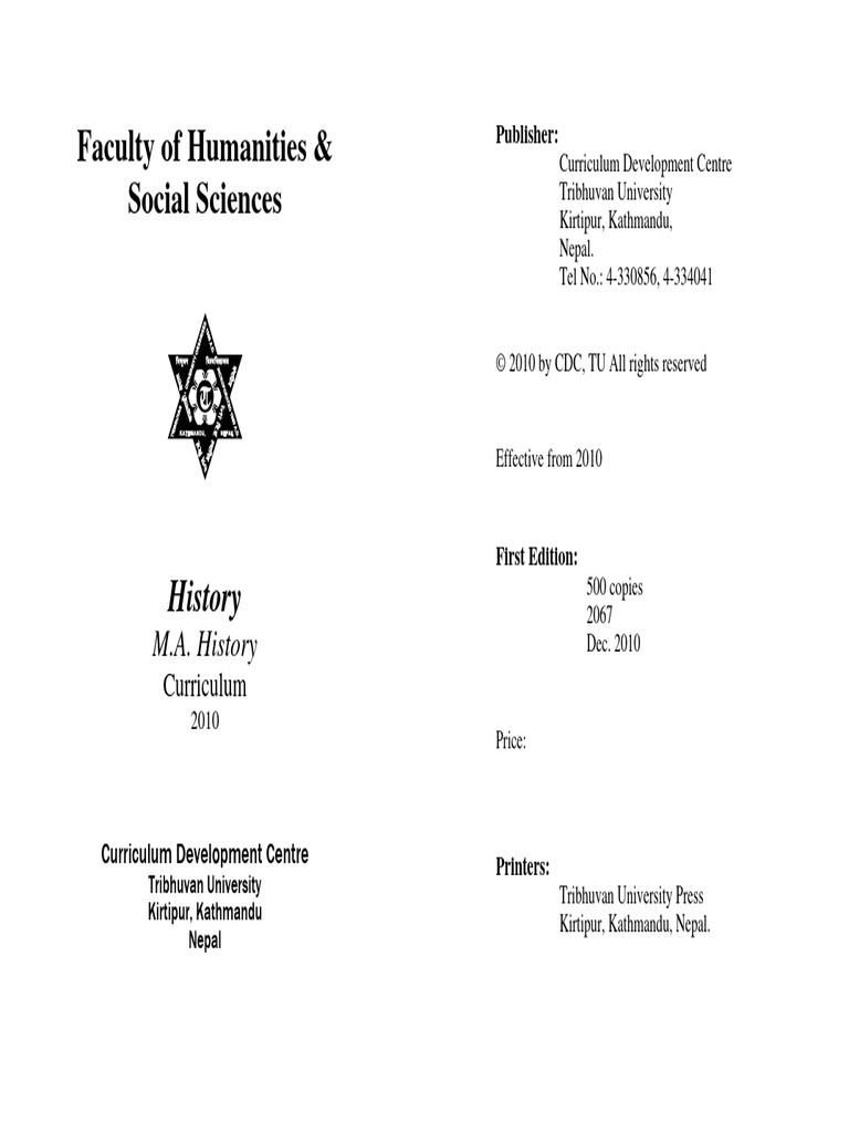 Curriculum - MA History - 2010 | PDF | Historiography | Survey Methodology