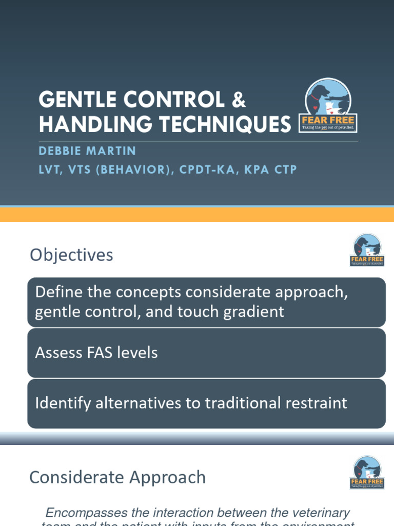 Gentle Control & Handling Techniques - Debbie Martin PPT | PDF | Fear ...