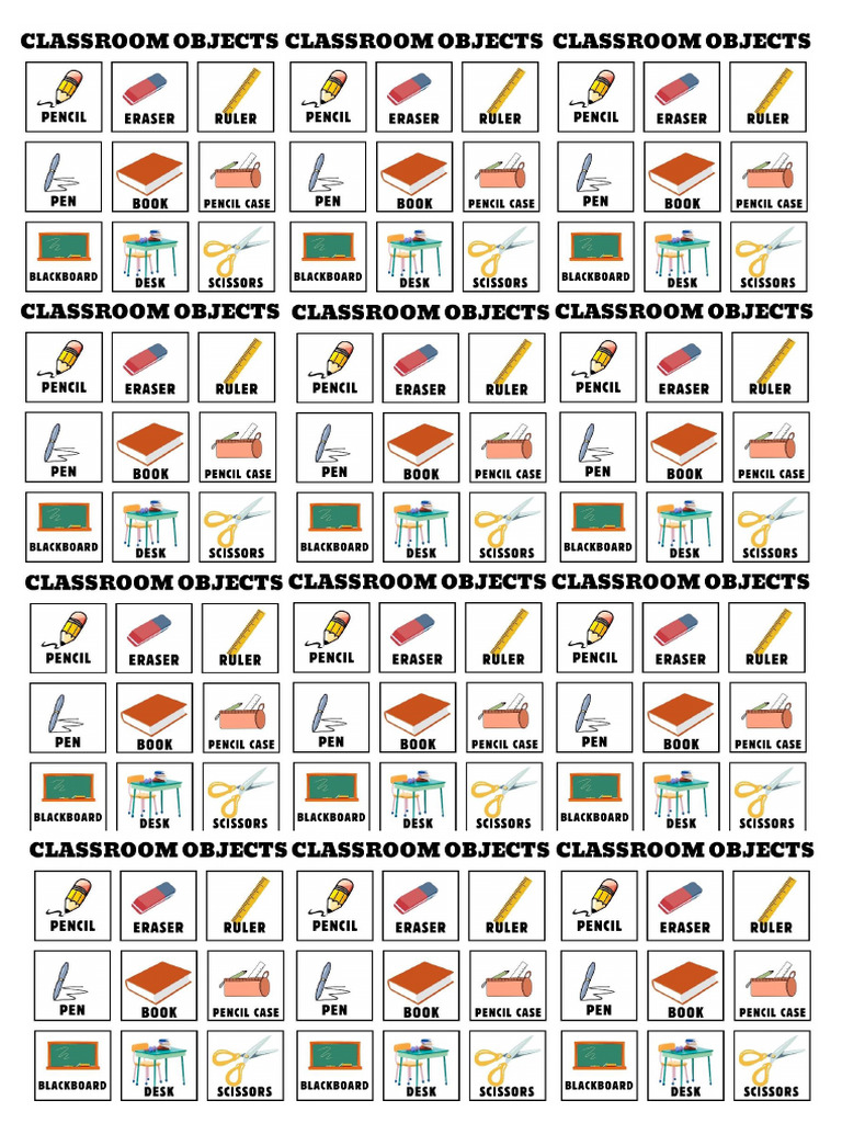 Classroom Objects | PDF