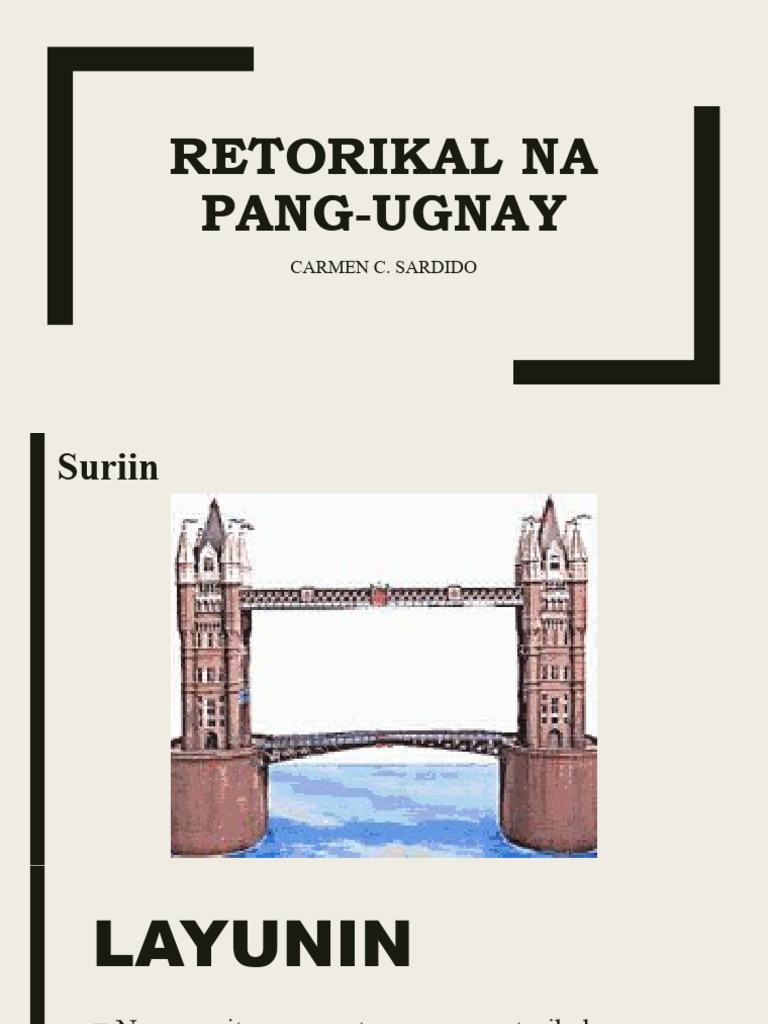Retorikal Na Pang-Ugnay | PDF