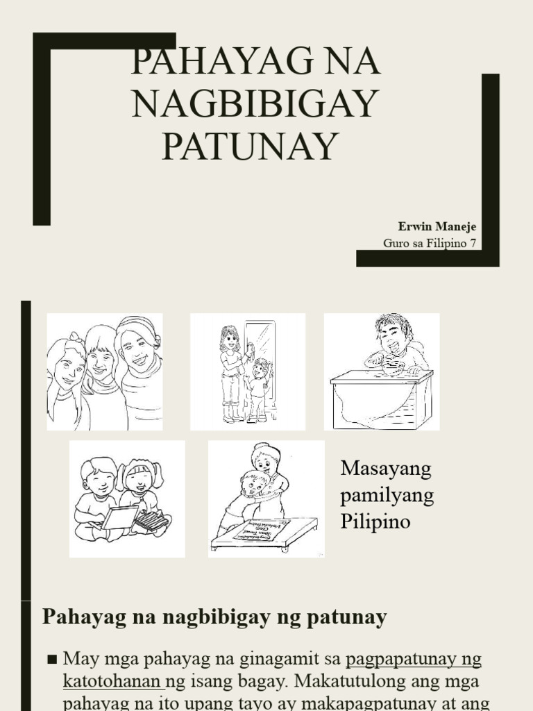 Pahayag Na Nagbibigay Patunay | PDF