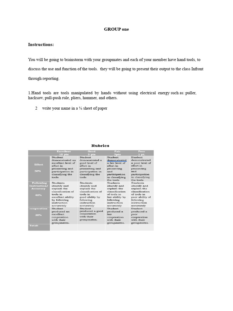 Activity-Sheet-1 On Classification of Tools in Eim | PDF