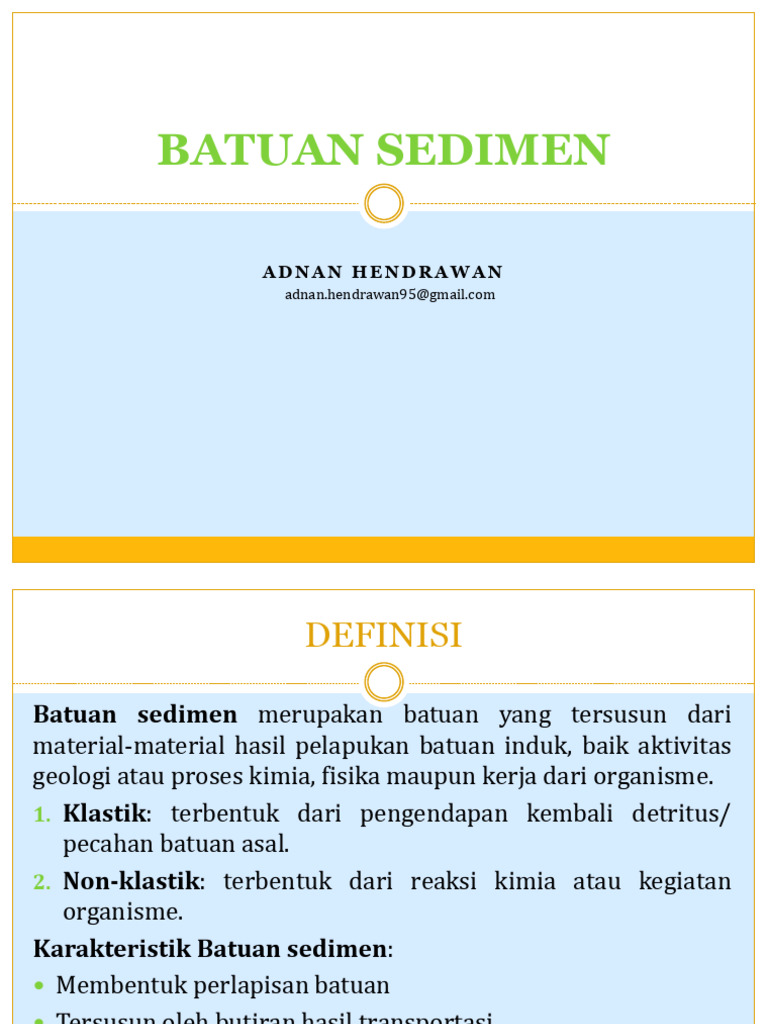 Struktur dan Jenis Batuan Sedimen | PDF
