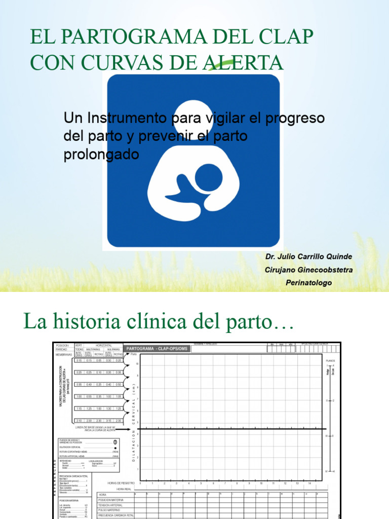 Partograma CLAP: Monitoreo del Parto | PDF | Parto | Embarazo Mamífero