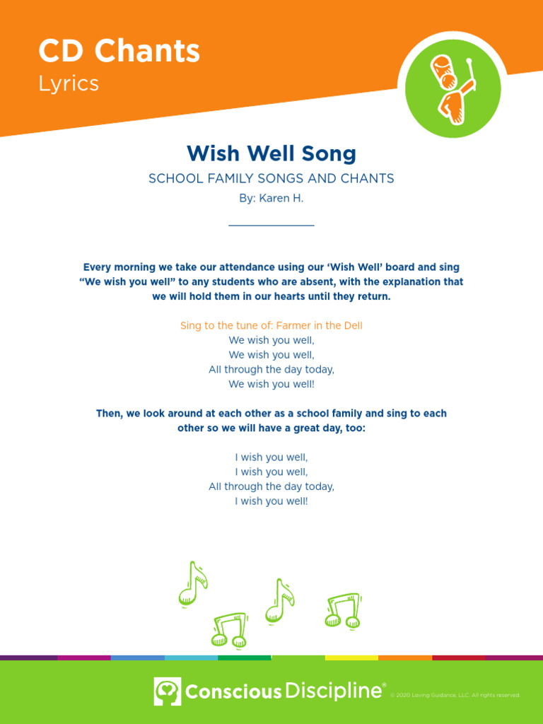 Conscious Discipline Family Songs | PDF