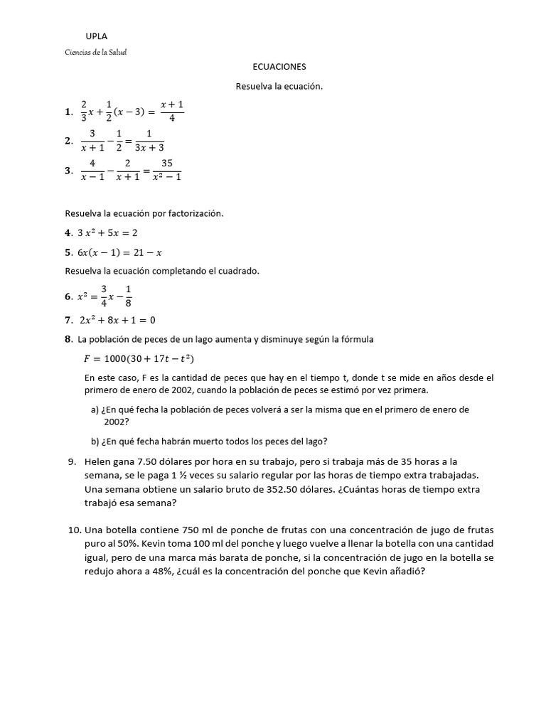 Practica Dirigida AN° 09 | PDF