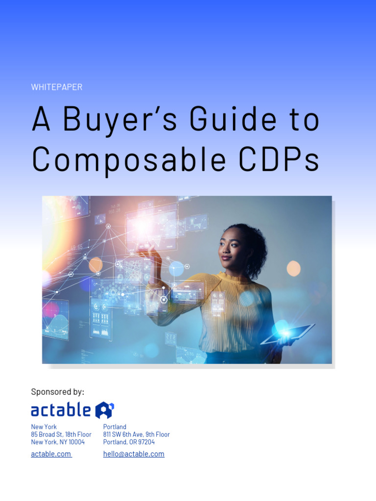 Actable 2534 A Buyers Guide To Composable CDPs | PDF | Cloud Computing ...