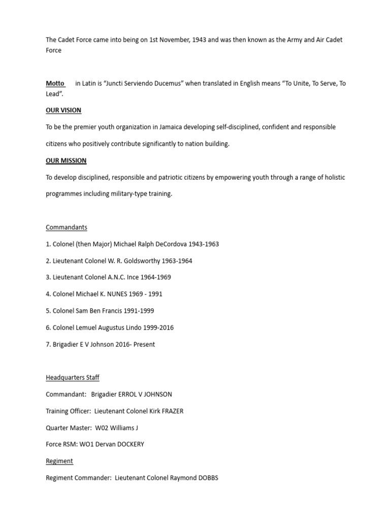 Service Knowledge | PDF | Corporal | Sergeant