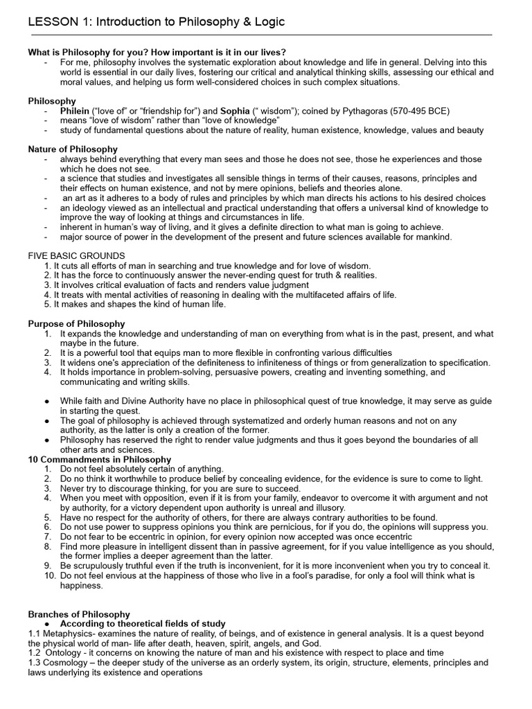 Logic Critical Thinking Topic 1 | PDF | Logic | Argument