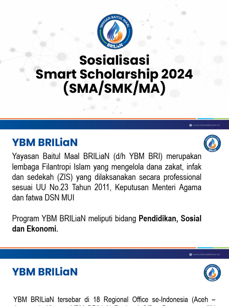 SOSIALISASI SMART SCHOLARSHIP 2024 | PDF