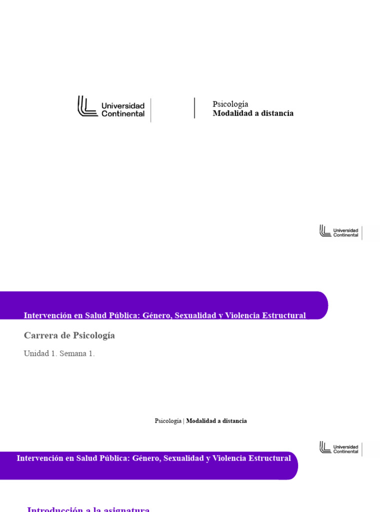 Unidad 1. Semana 1 - Interv - Salud - Publica | PDF | Género | Estudios ...