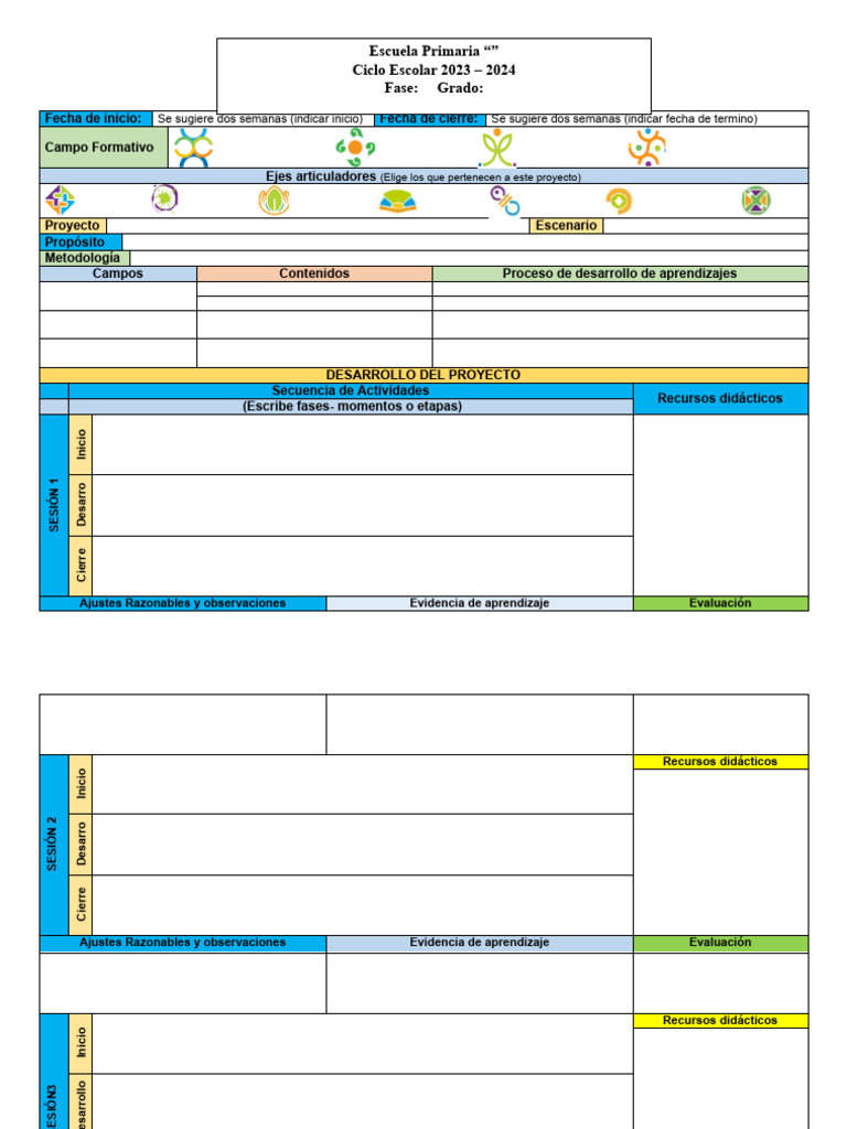 Formato Planeacion Nem | PDF | Evaluación | Aprendizaje