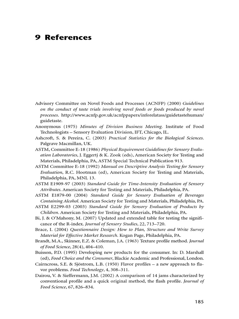 Sensory Evaluation Guidelines and Methods | PDF | Perception | Methodology