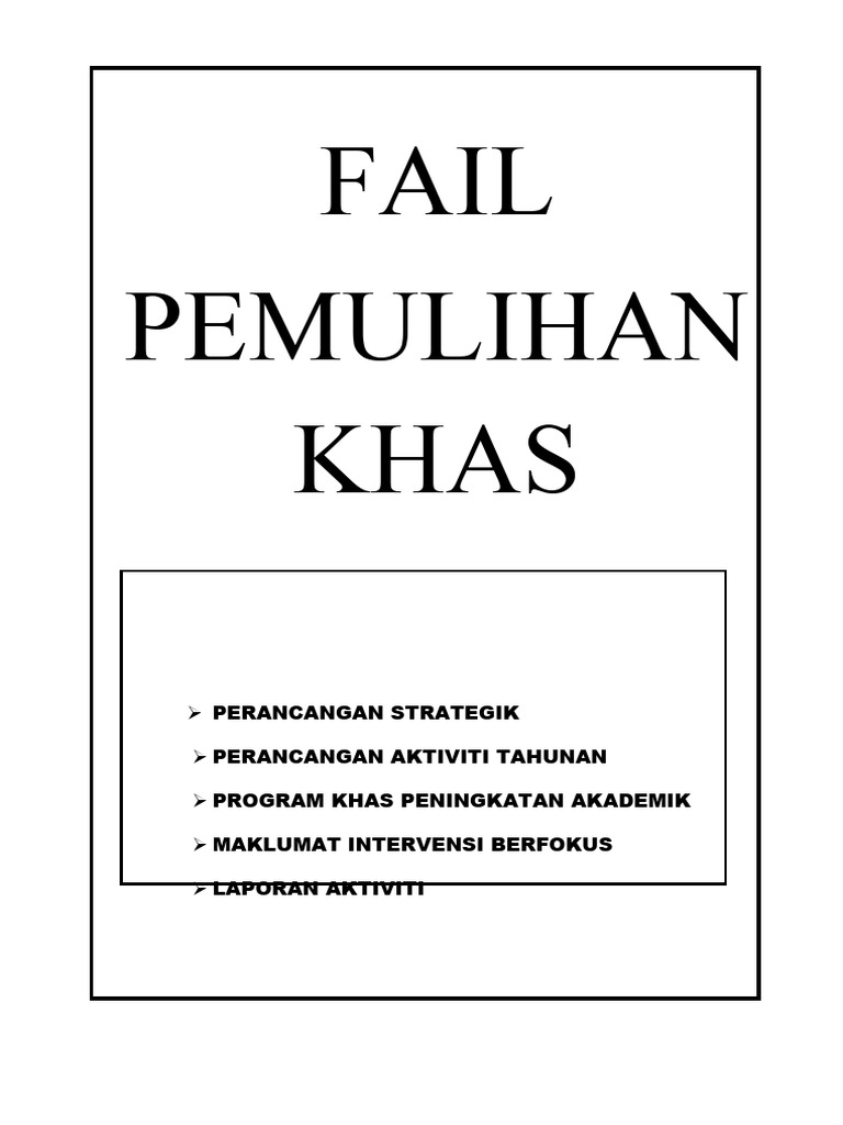Muka Depan Fail Panitia | PDF