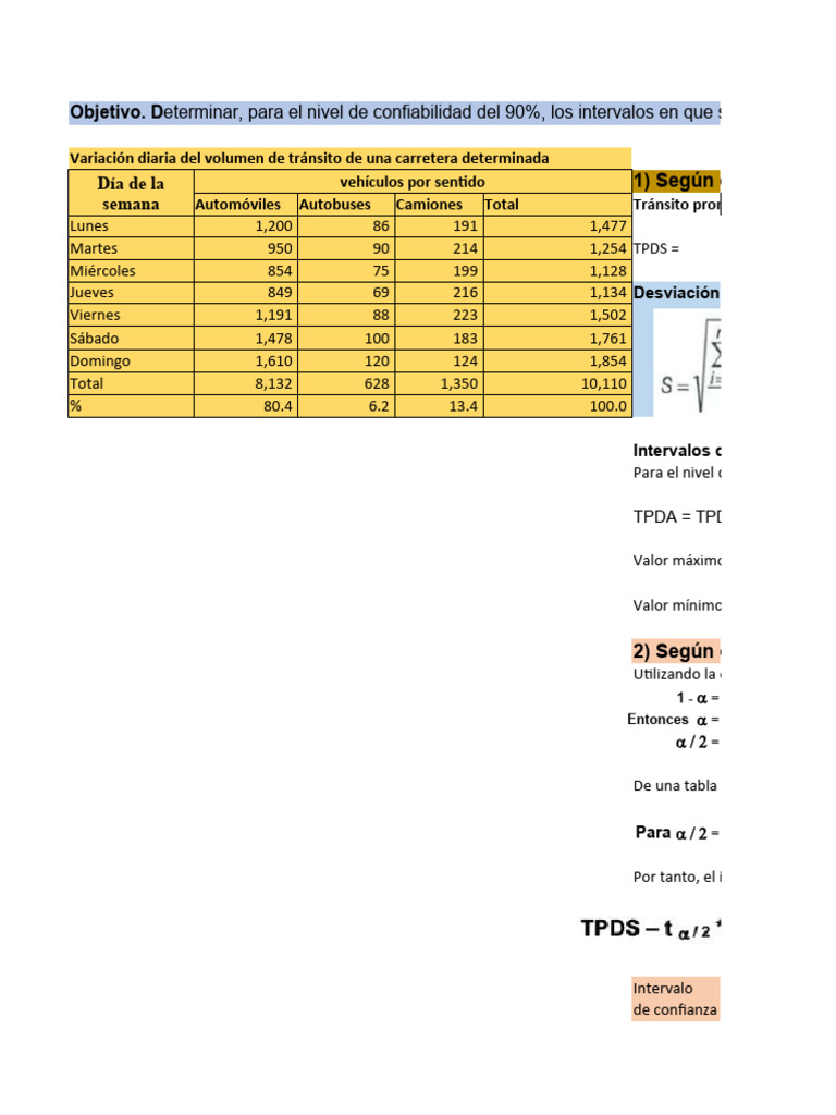 Calculo Del TPDA A Partir Del TPDS | PDF | Análisis estadístico | Enseñanza de matemática