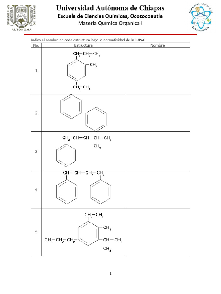 Nomenclatura Aromaticos 2 | PDF | Ciencia y matemáticas