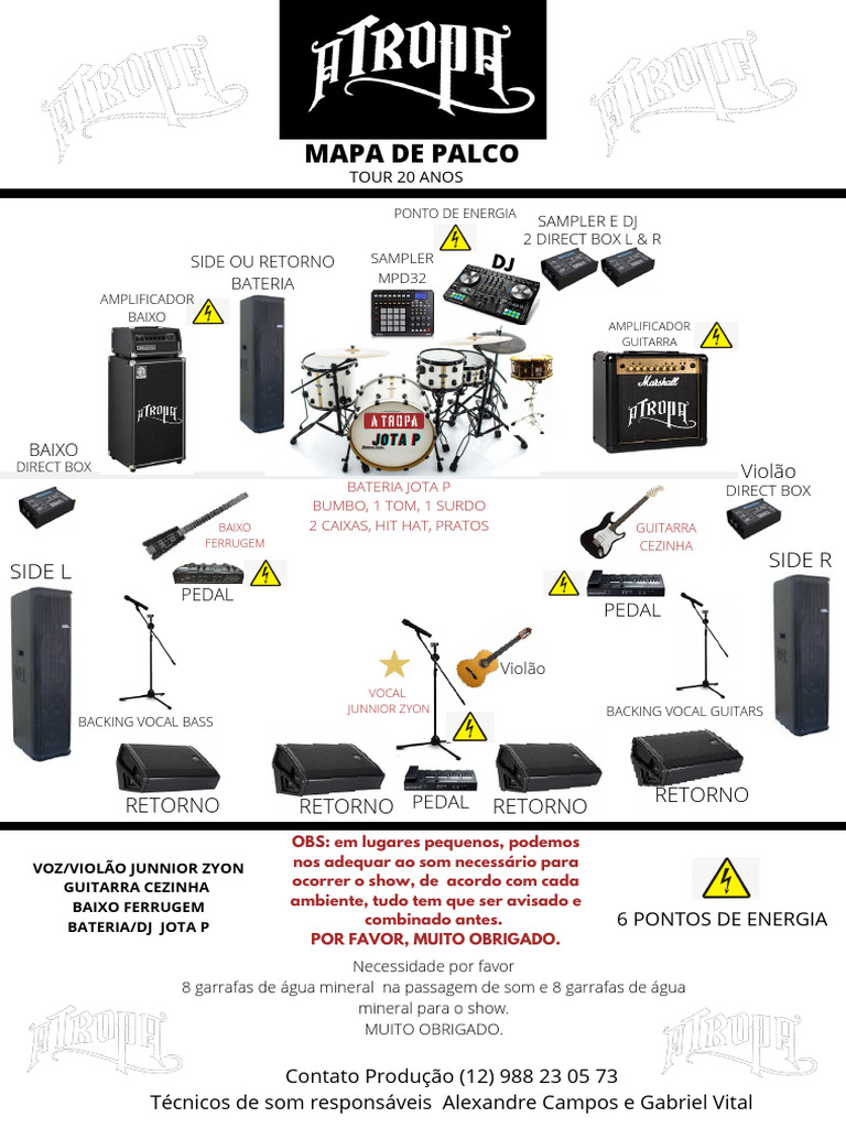 MAPA DE PALCO ATROPa | PDF | Música popular | Show musical