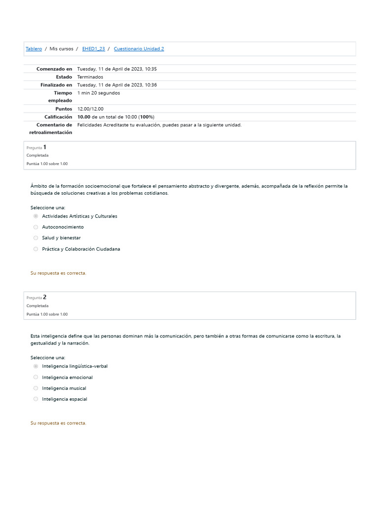 Complilación - UNIDAD 2 | PDF | Aprendizaje | Inteligencia