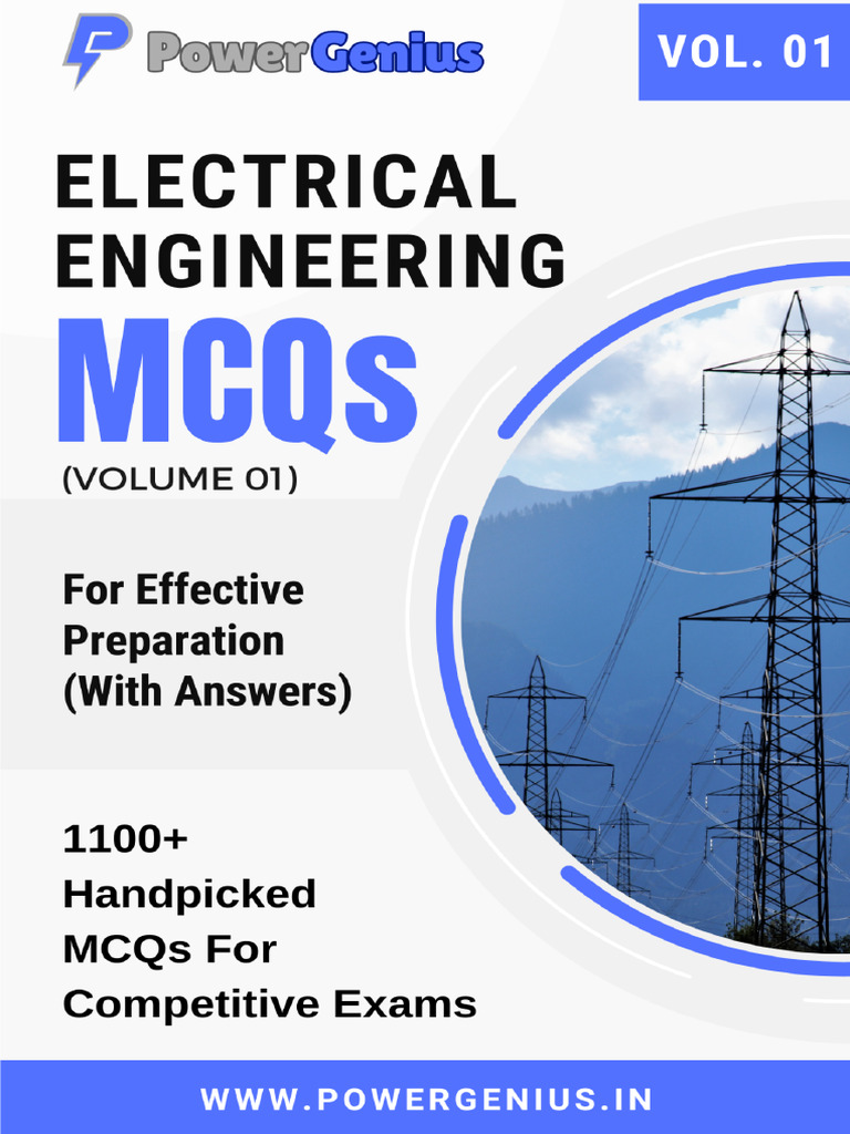 Electrical Engineering MCQs by PowerGenius 2024 | PDF | Electric Motor | Electric Generator