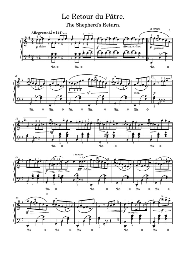 Le Retour Du Pâtre. | PDF | Poetics | Musicology