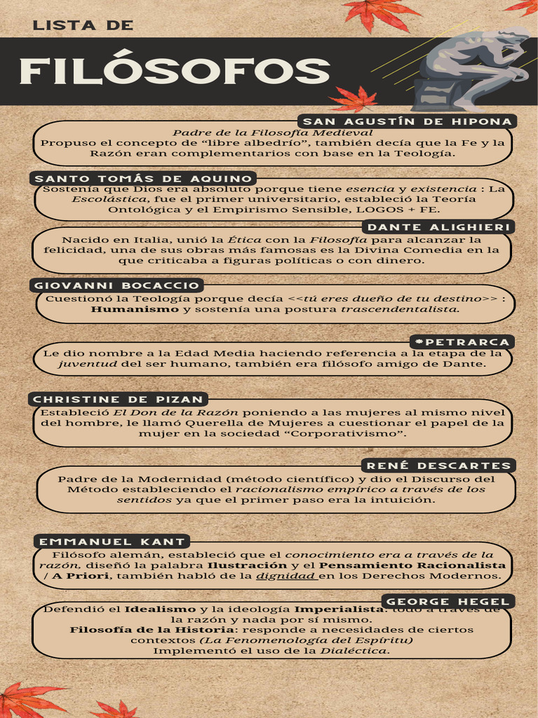 Tabla de Filósofos-2p | PDF | Razón | Materialismo