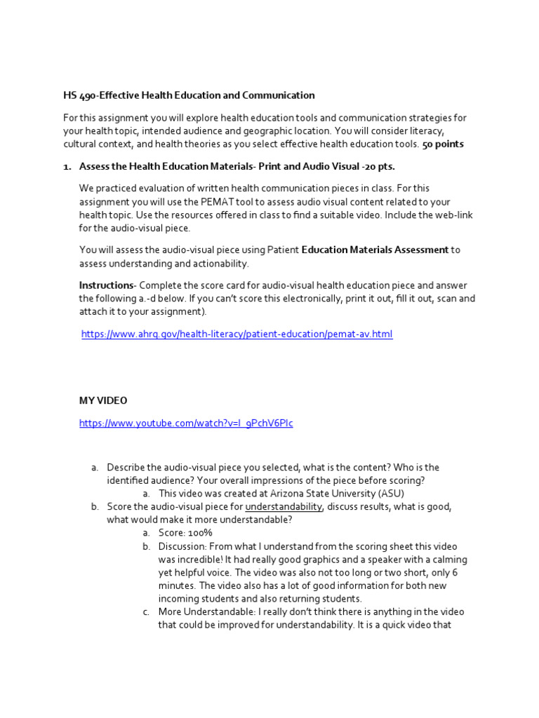 Health Education & Communication | PDF | Mental Health | Social Media