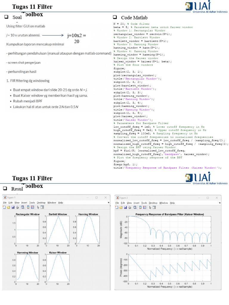 Tugas PR11 - Filter Dengan Toolboxr - Aji Mantoro - 0103521702 | PDF | Telecommunications ...