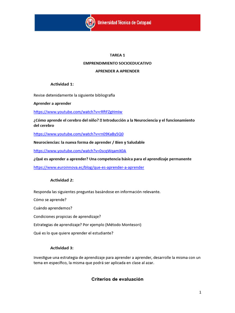 Tarea1 1 A e S | PDF