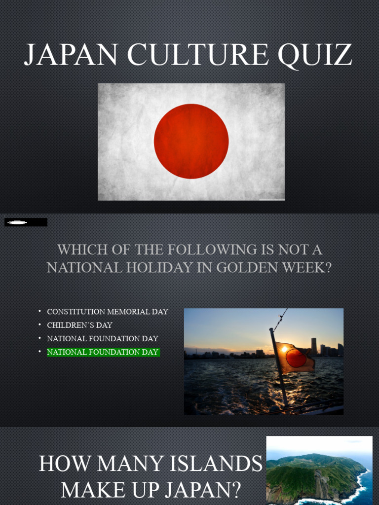 Japan Culture Quiz | PDF | Japanese Cuisine | Japan