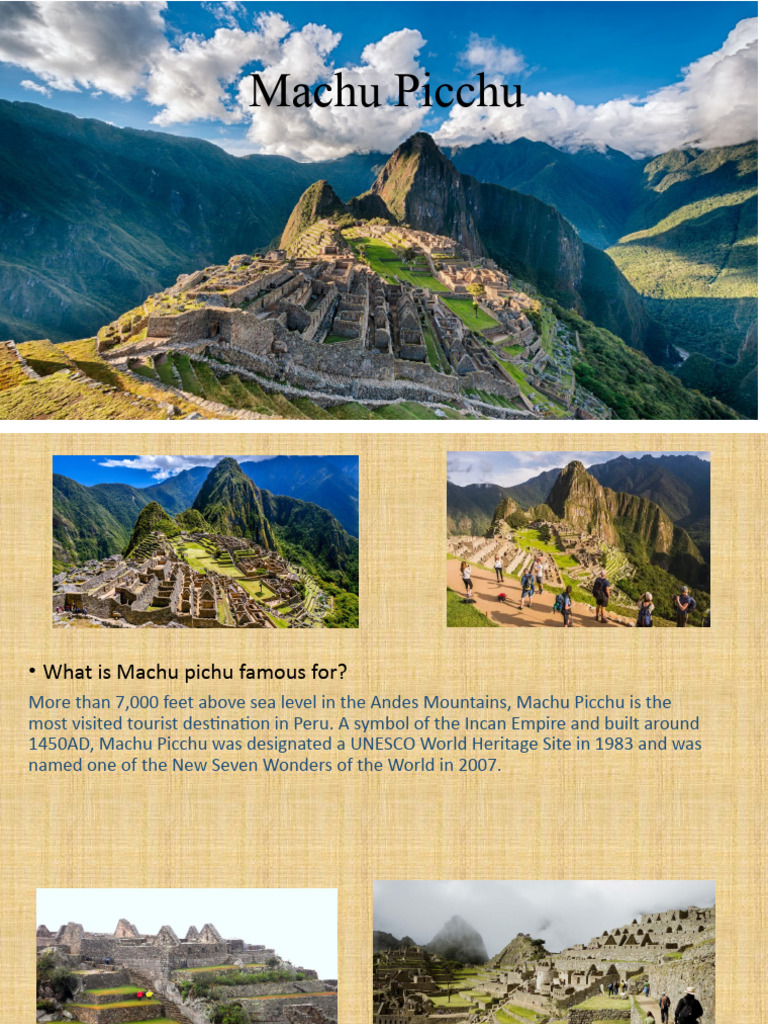 Machu Picchu | PDF | Machu Picchu | Andes