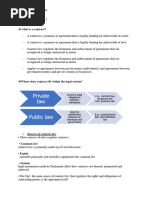 Law of Contract Notes | PDF | Law