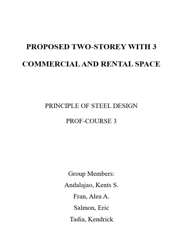 CHAP 1-3 STEEL (Final Draft) | PDF | Building Engineering | Civil ...