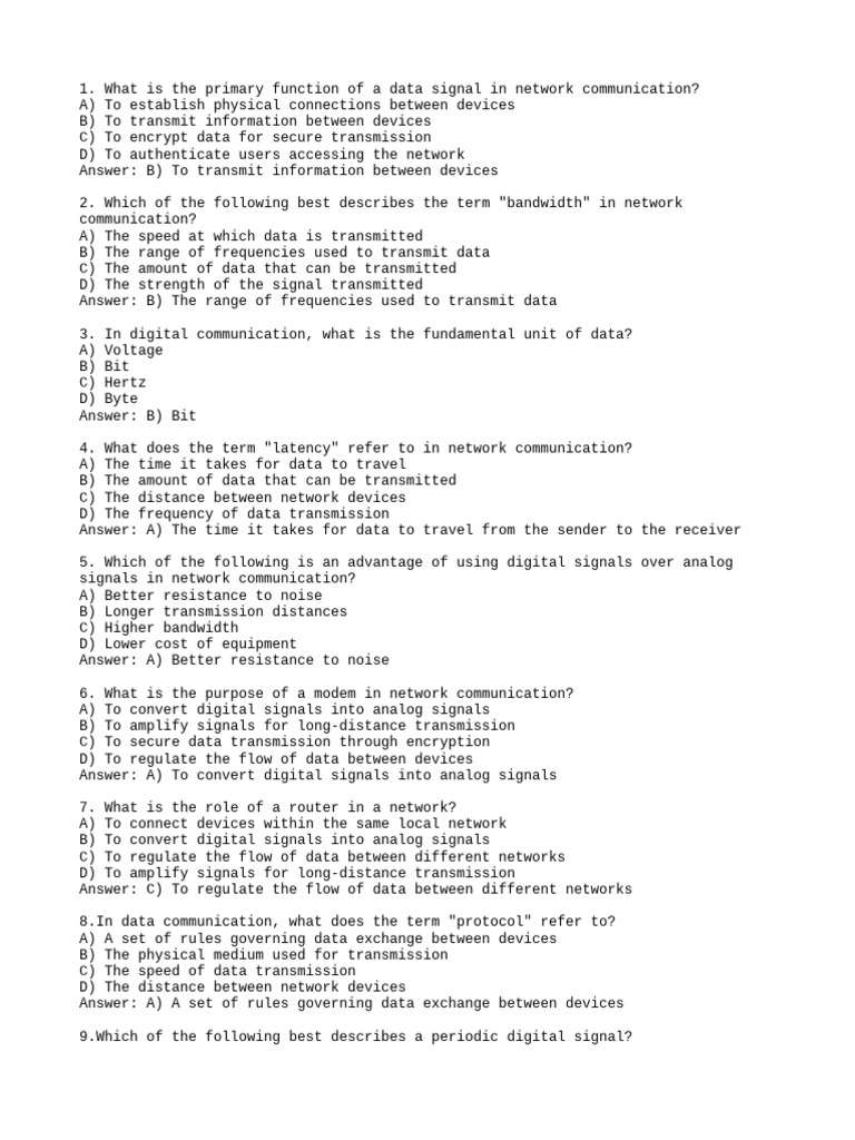 Questionnaire | PDF | Computer Network | Telecommunications