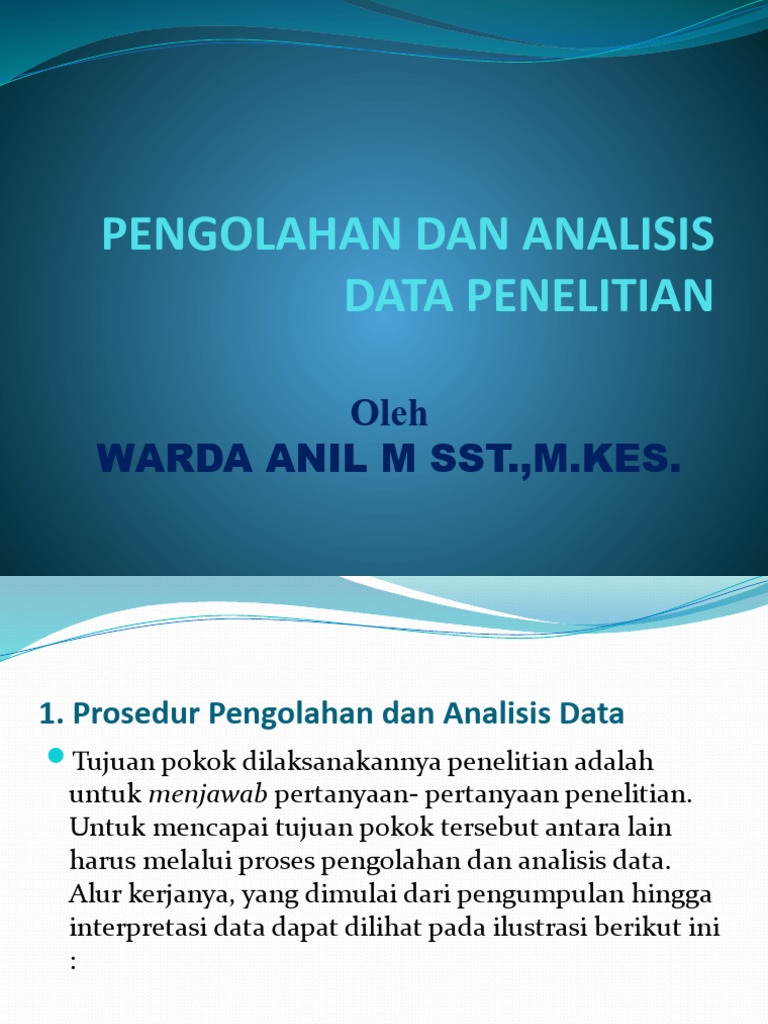 Materi 3 Pengolahan Dan Analisis Data Kualitatif | PDF