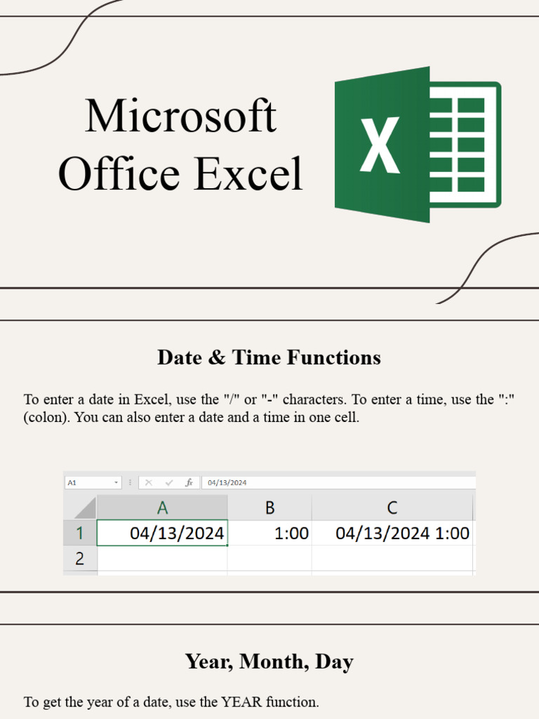Lesson 7 Microsoft Excel Part 4 | PDF | Microsoft Excel | Function (Mathematics)