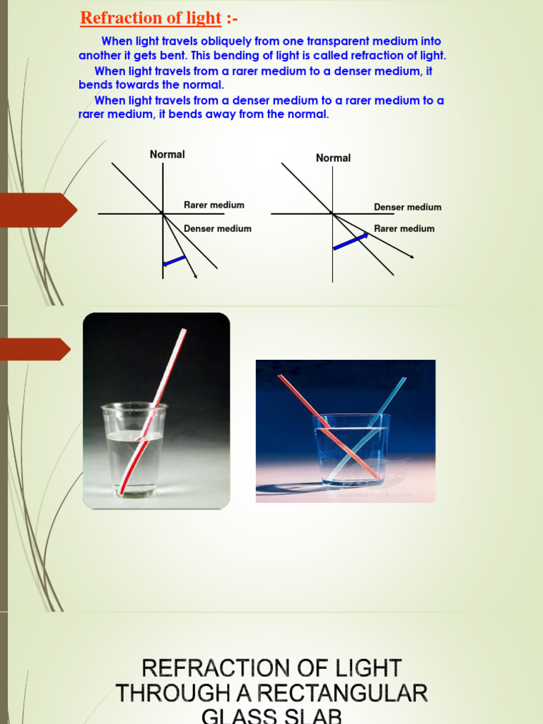 Light Refraction | Download Free PDF | Refraction | Refractive Index