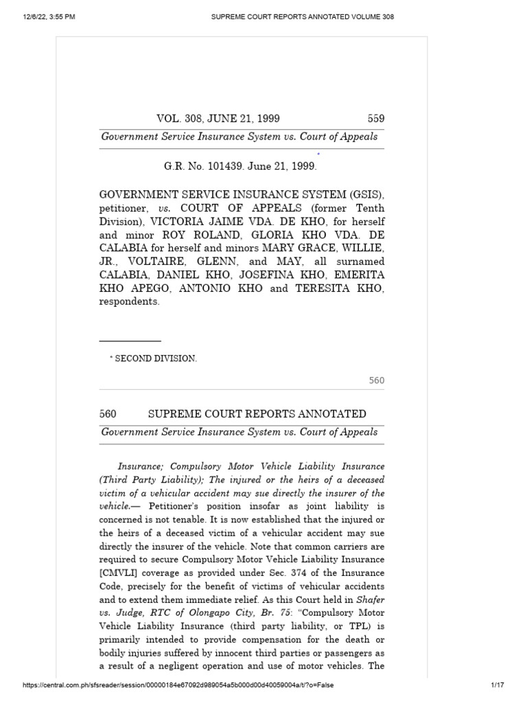 Government Service Insurance System vs. Court of Appeals | PDF ...