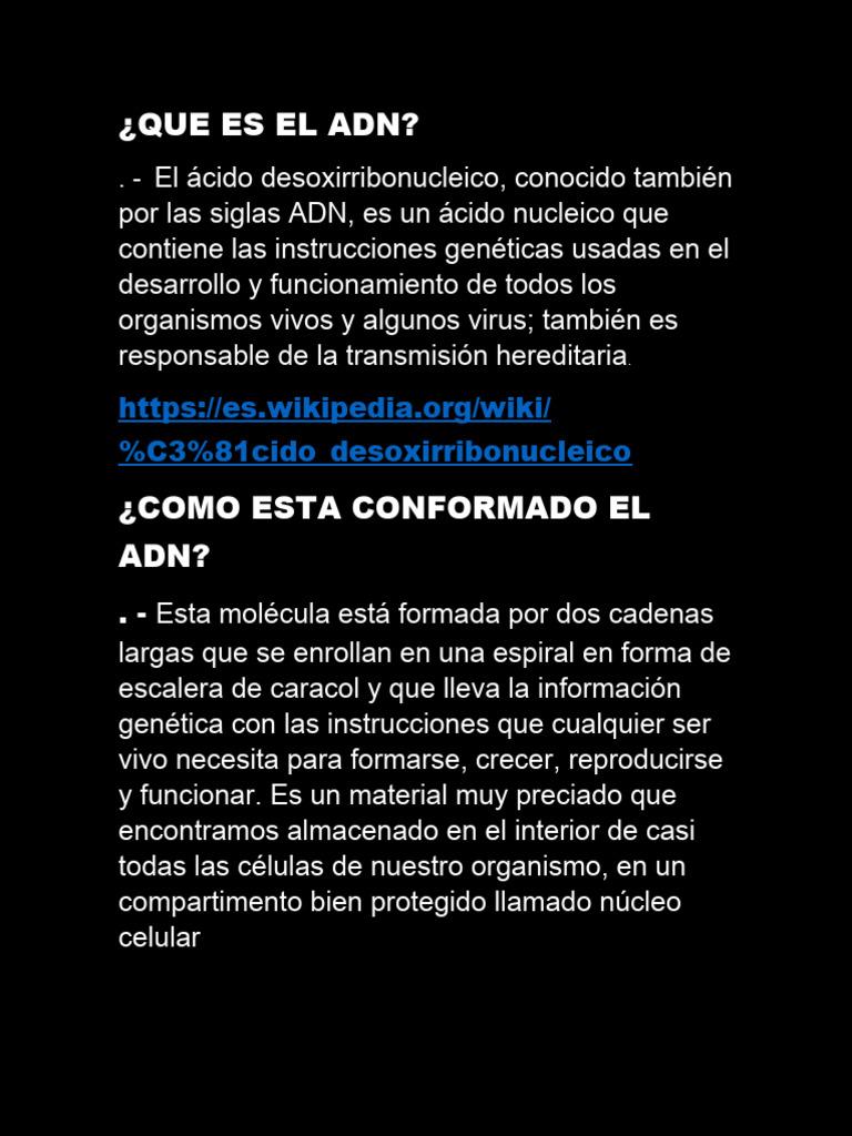 Que Es El Adn | PDF