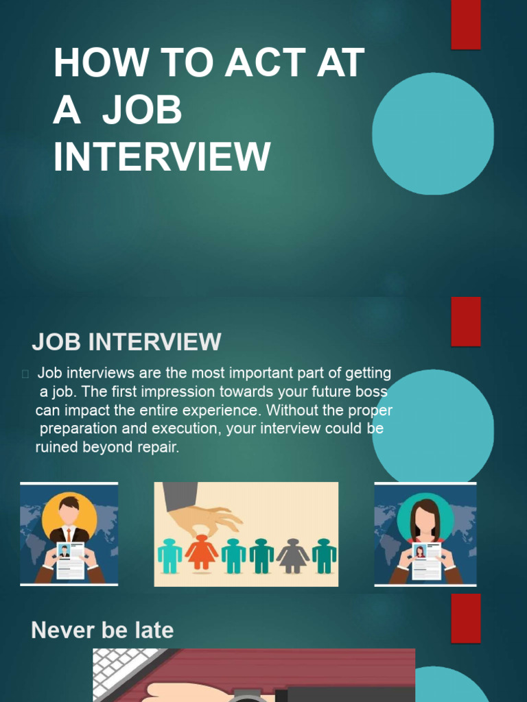 Job Interview Pdf Job Interview