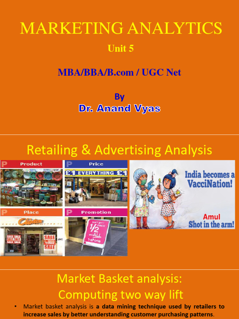 Marketing Analytics Techniques Explained | PDF