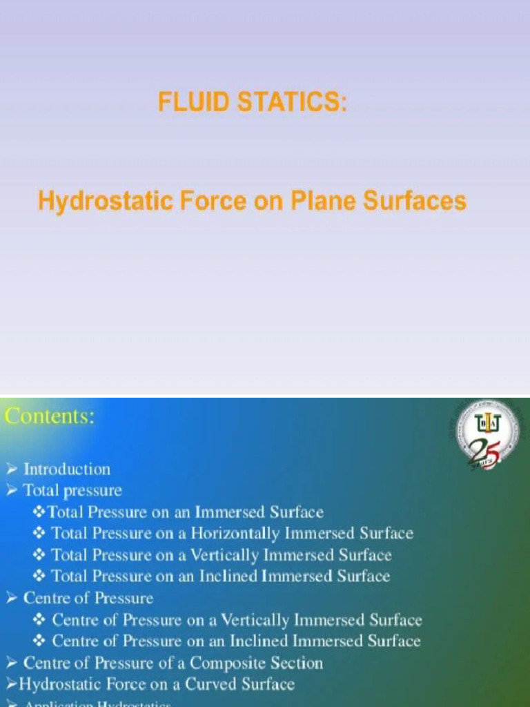 Hydrostatic Pressure | PDF