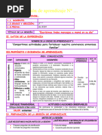 Sesión de Aprendizaje Que Sostiene Mi Cuerpo Imprimir | PDF | Aprendizaje | Hueso