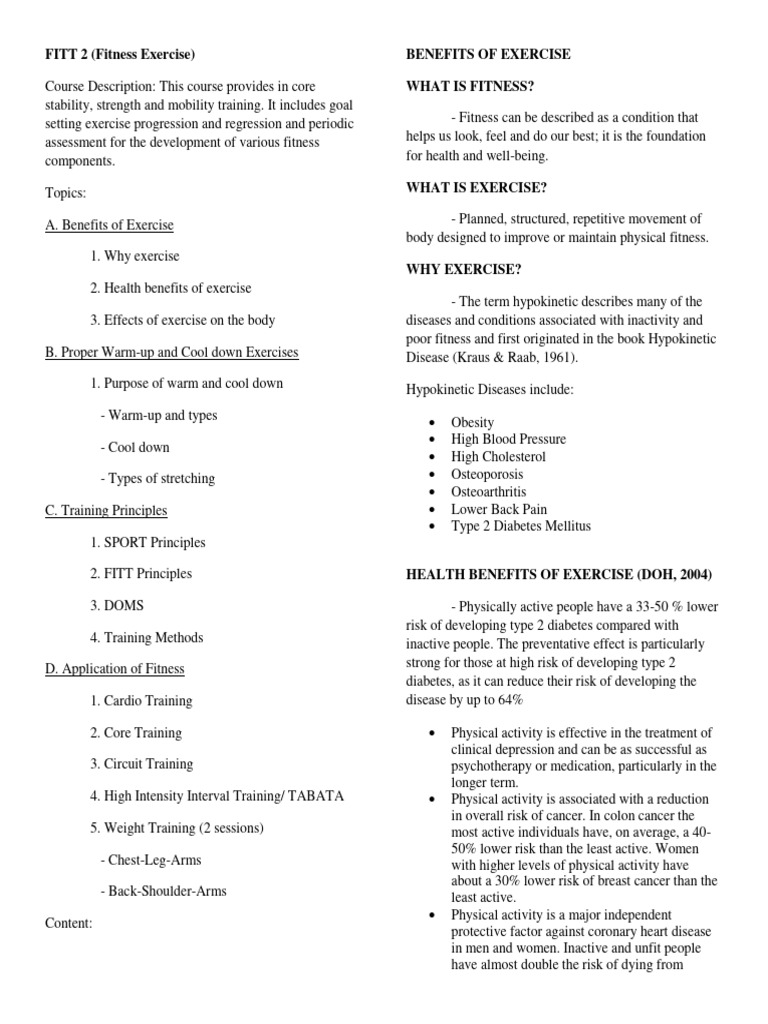 FITT-2 | PDF | Strength Training | Physical Fitness