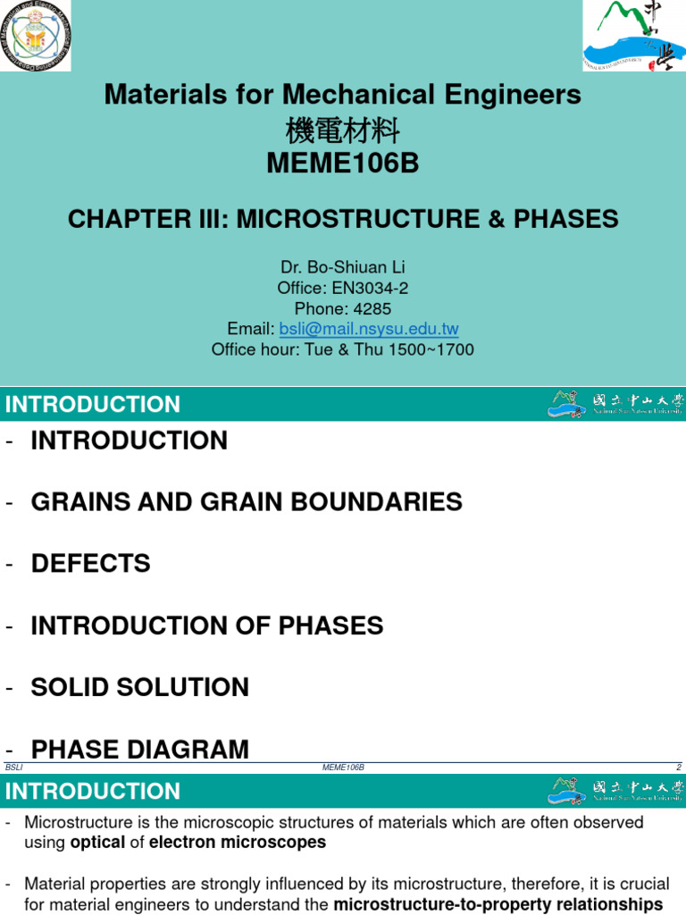 Meme106b - CPT3 - Microstructure & Phases | PDF | Dislocation | Phase ...