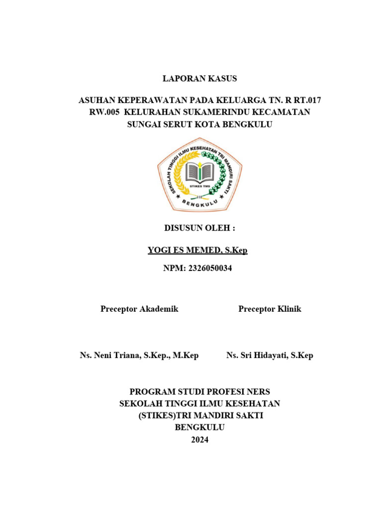 LK Kel Binaan Hipotensi Yogi | PDF