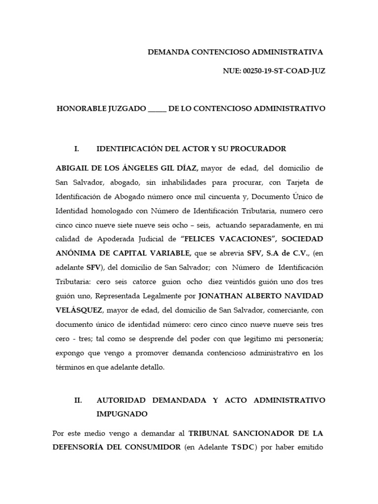 Demanda - Ca-1 | PDF | Multa (pena) | Protección al Consumidor