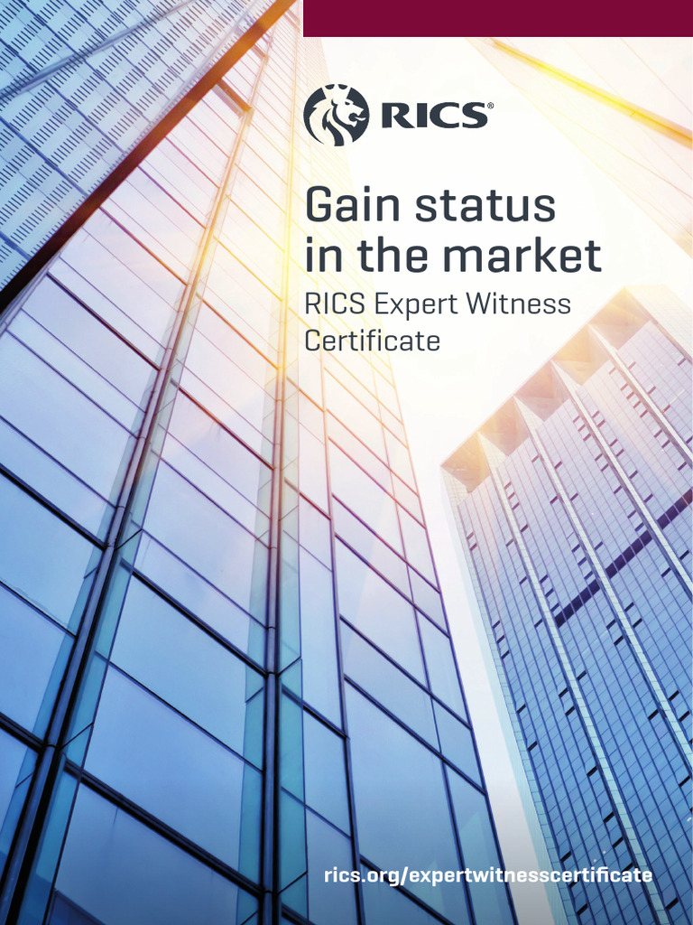 Expert Witness Certificate Brochure | PDF | Expert Witness | Discovery ...