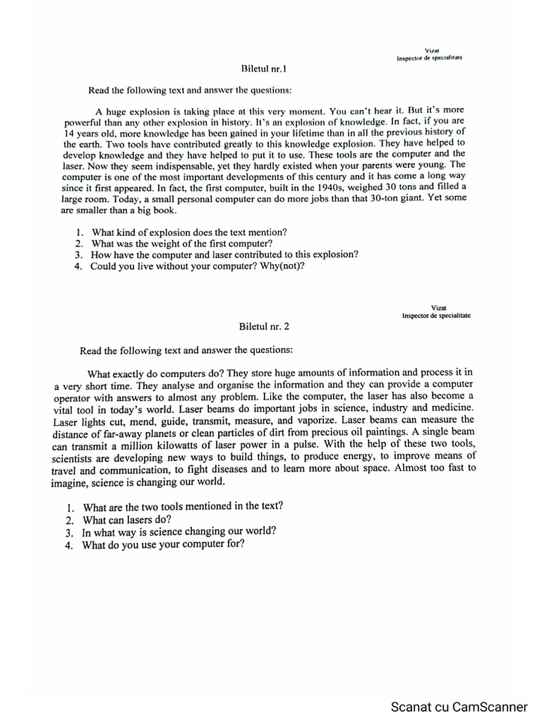 Reading Bilete | PDF