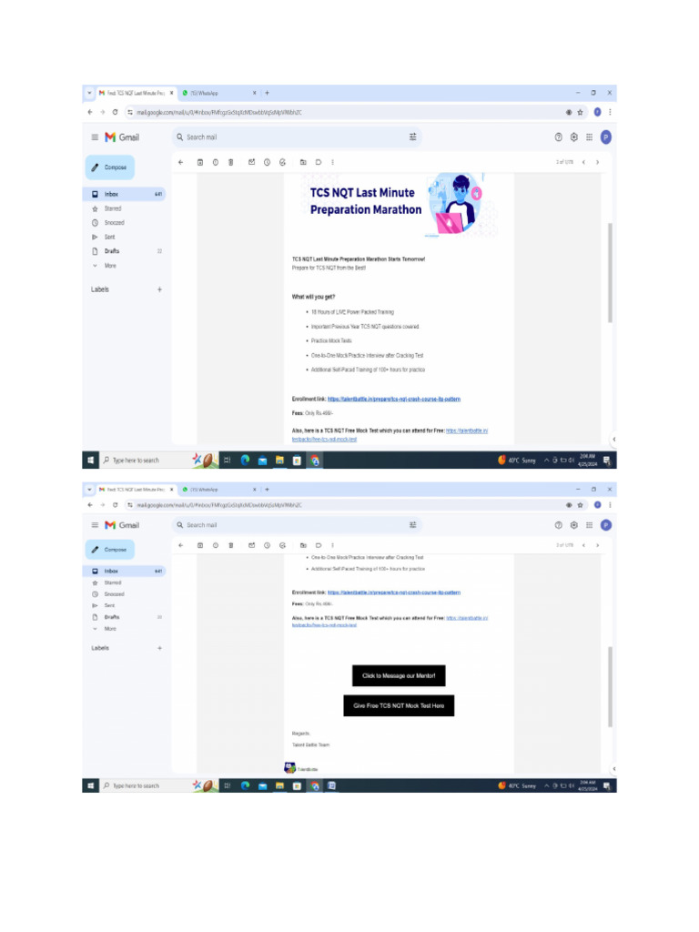 TCS Practice Test | PDF