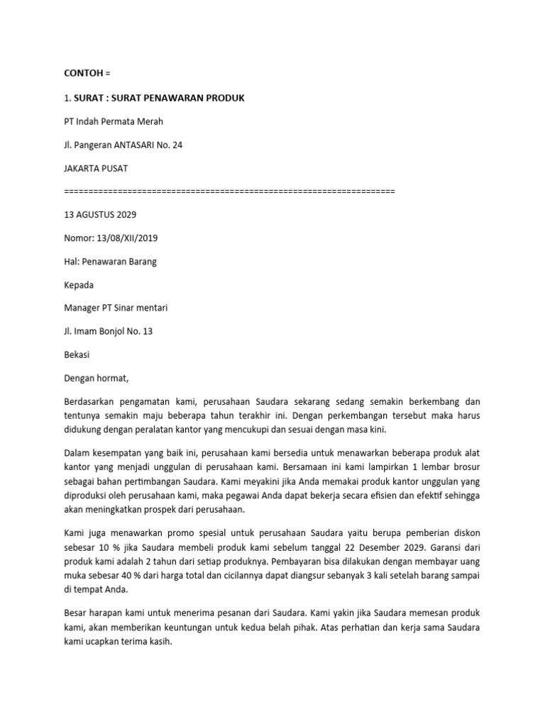 Contoh Email dan Memo Resmi Perusahaan | PDF